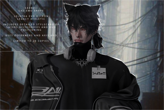 Second Life Marketplace - SadBoii - Sad Emo Shape - Lel EON